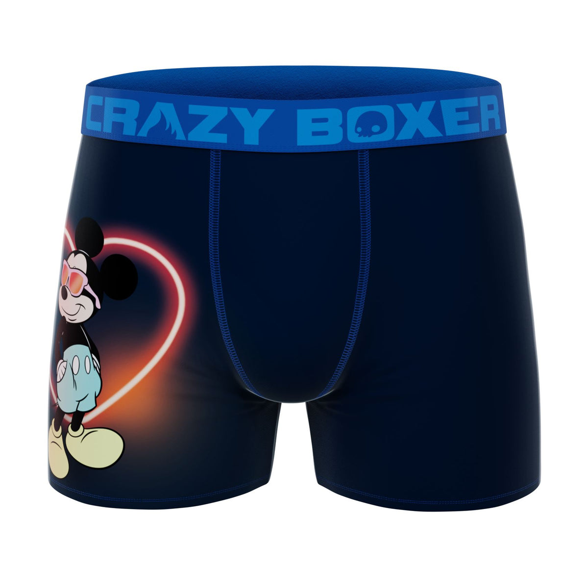 Crazyboxer Disney Mickey Neon Love Mens Boxer Briefs Crazyboxer